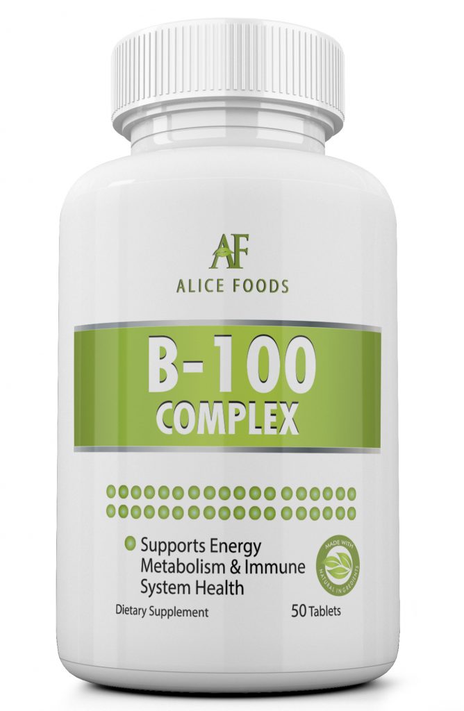 Vitamin B-100 Complex 50 Days Supply – Alice Foods